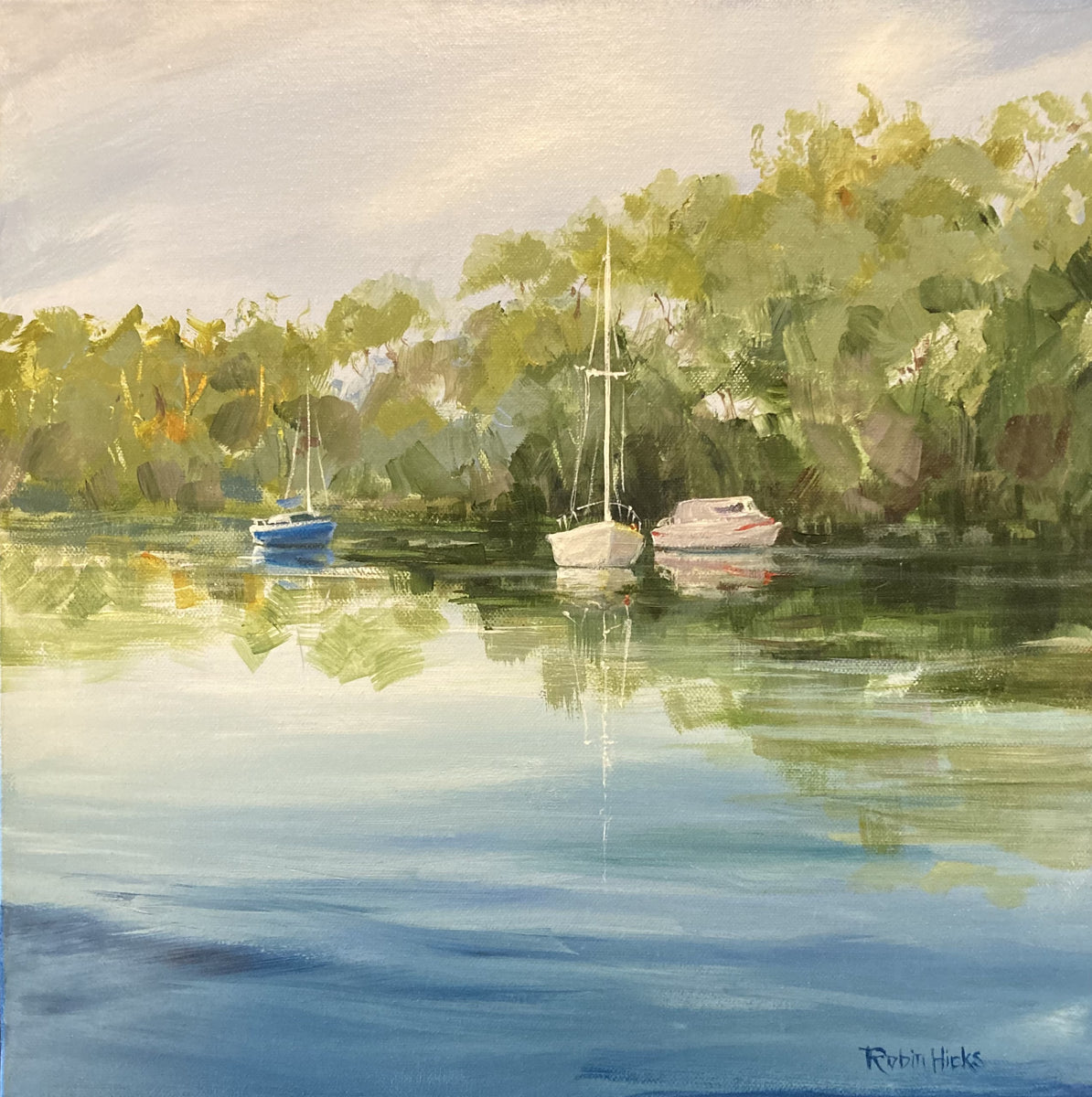 Reflections - Acrylic on canvas - Robin Hicks | Atelier Crafers